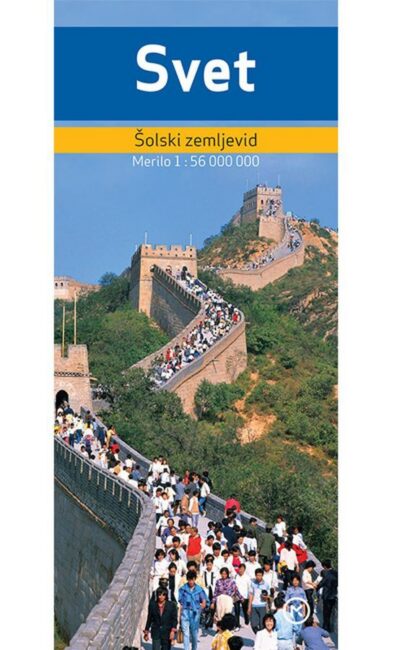ŠOLSKA KARTA, SVET, namizni zemljevid sveta M 1:56 000 000, MKZ ...